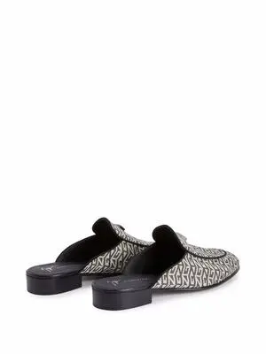 GIUSEPPE ZANOTTI Rudolph Monogram Print Loafers