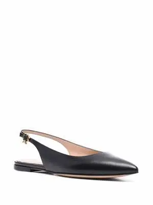 GIANVITO ROSSI Slingback Leather Pumps