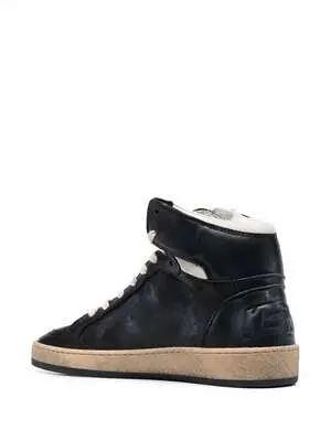 GOLDEN GOOSE Logo-print High-top Sneakers - Black