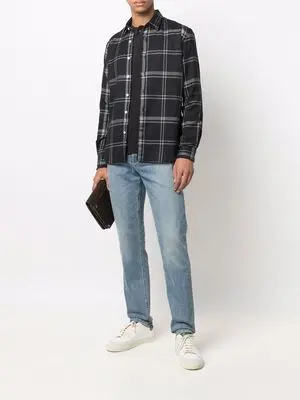 Rag & Bone Long-sleeve Cotton Top - Black