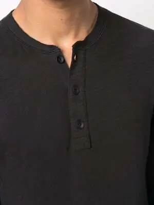 Rag & Bone Long-sleeve Cotton Top - Black