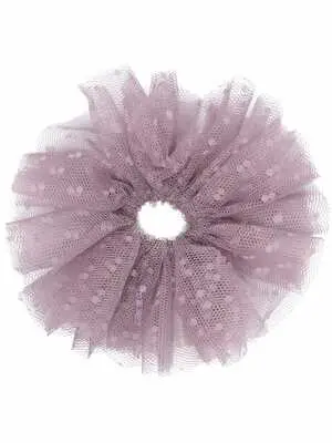 Red Valentino Point D'esprit Tulle Hairband - Pink