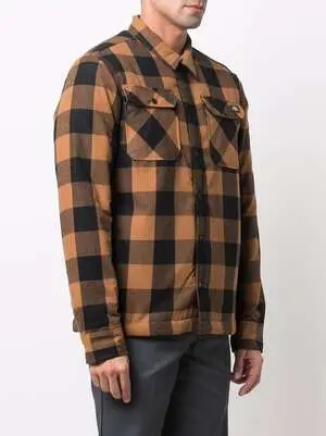 Dickies Plaid Check Print Jacket - Brown