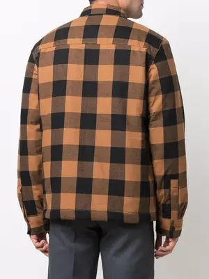 Dickies Plaid Check Print Jacket - Brown