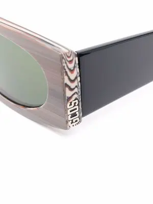 Gcds Rectangular-frame Sunglasses