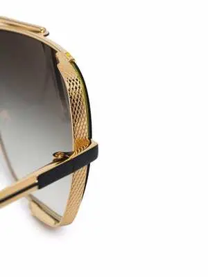 Dita Navigator-frame Sunglasses - Gold
