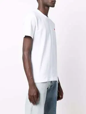 Play Comme Des Garcon Micro Heart Round-neck T-shirt - White