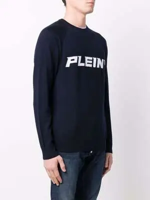 Philipp Plein Logo-print Jumper - Blue