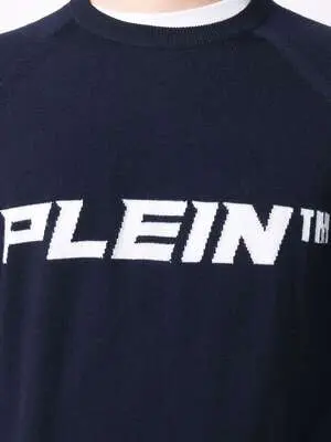 Philipp Plein Logo-print Jumper - Blue