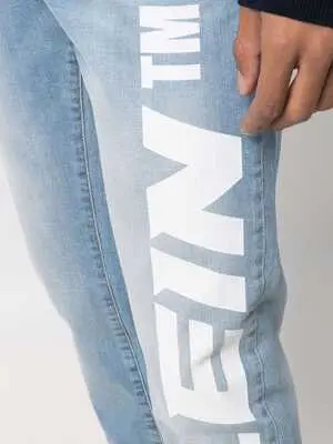 Philipp Plein Logo-print Straight-leg Jeans