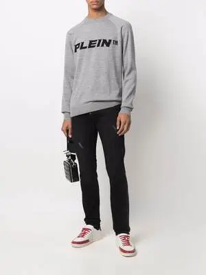 Philipp Plein Logo-print Jumper - Grey