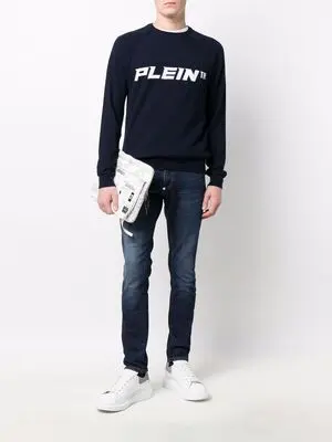 Philipp Plein Low-rise Slim-cut Jeans - Blue