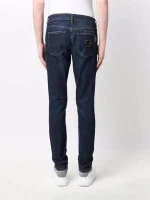 Philipp Plein Low-rise Slim-cut Jeans - Blue