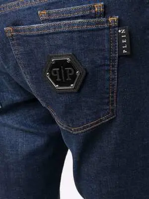 Philipp Plein Low-rise Slim-cut Jeans - Blue