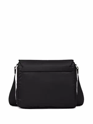 Prada Re-nylon Shoulder Bag With Enameled Triangle Logo
