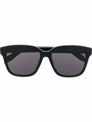 Alexander McQueen Graffiti Logo Square Frame Sunglasses