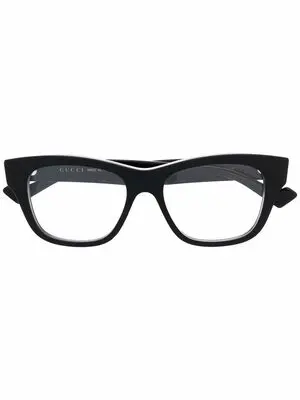 Gucci Rectangle-frame Glasses - Black