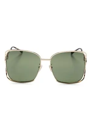 Gucci Horsebit-detail Sunglasses - Gold
