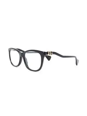 Gucci Logo-plaque Square-frame Glasses