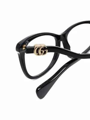 Gucci Logo-plaque Square-frame Glasses