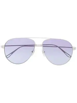 Cartier Pilot-frame Sunglasses - Silver