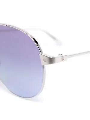 Cartier Pilot-frame Sunglasses - Silver