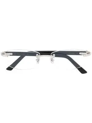 Cartier Rectangular-frame Glasses - Black