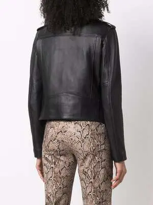 Philipp Plein Leather Biker Jacket