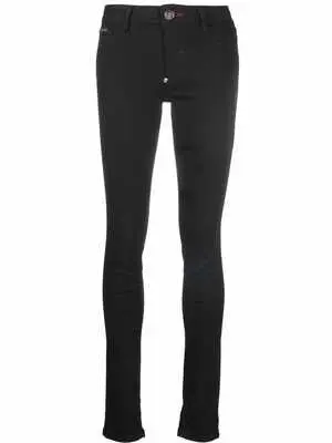 Philipp Plein Black Wash Bottoms For Women