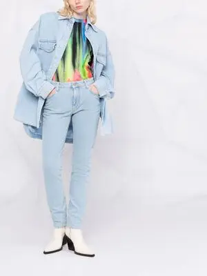 Attico High-rise Straight-leg Jeans