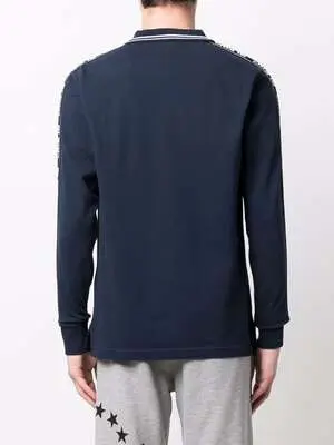 Philipp Plein Logo Embroidered Polo Shirt - Blue