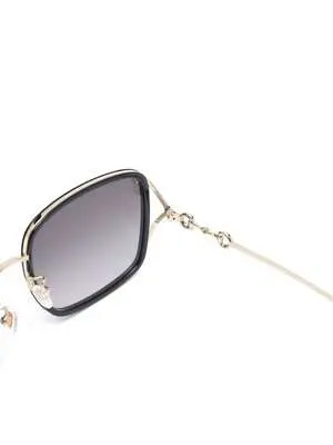 Gucci Horsebit Square-frame Sunglasses