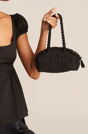 Rebecca Taylor Mini Ruffle Crochet Bag