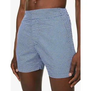 Frescobol Carioca Graphic-print Regular-fit Swim Shorts