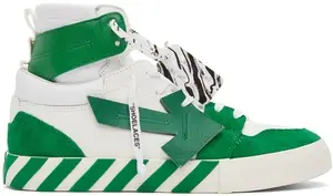 Off-White Off-White White & Green Vulcanized High Sneakers - White/green