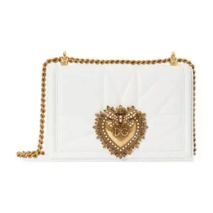 Dolce & Gabbana Devotion Shoulder Bag Optical White