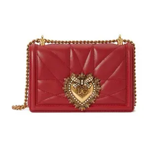 Dolce & Gabbana Devotion Shoulder Bag Rosso Papavero