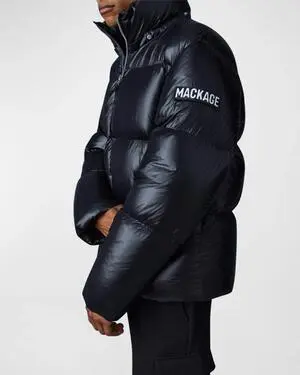 Mackage Kent Short Hooded Puffer Coat - Black