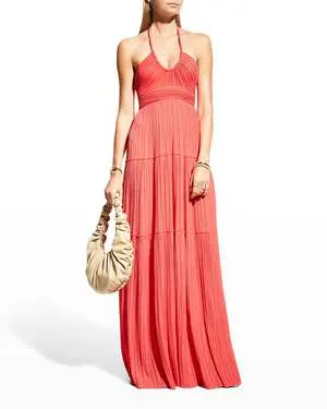 A.L.C. Cecilia Maxi Dress Hibiscus
