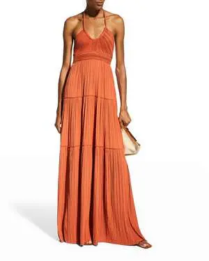 A.L.C. Cecilia Maxi Dress Mecca Orange