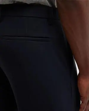Theory Zaine Precision Ponte Slim-straight Pants - Baltic
