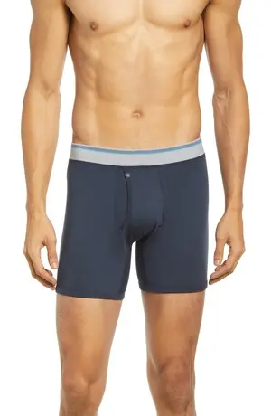 Mack Weldon 18-hour Jersey Boxer Briefs Blue Night