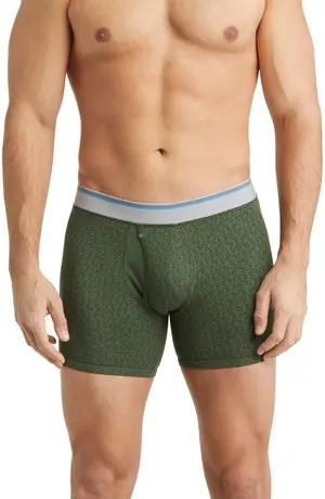 Mack Weldon 18-hour Jersey Boxer Briefs Cactus