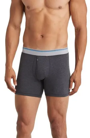 Mack Weldon 18-hour Jersey Boxer Briefs Charcoal Heather