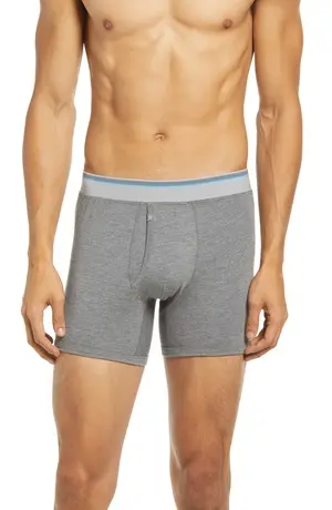 Mack Weldon 18-hour Jersey Boxer Briefs Grey Heather