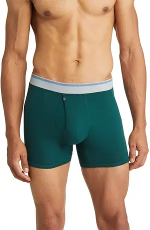 Mack Weldon 18-hour Jersey Boxer Briefs Midnight Pine