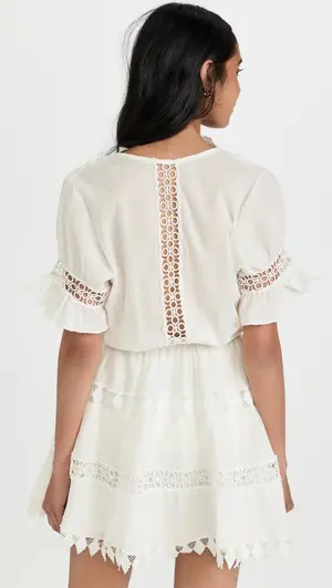 Peixoto Ora Mini Dress - White