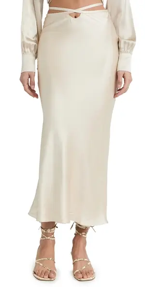 Christopher Esber Loophole Bias Tie Skirt