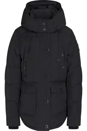 Moose Knuckles Godbout Shell Hooded Down Jacket
