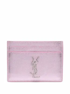 Saint Laurent Monogram Logo Leather Cardholder